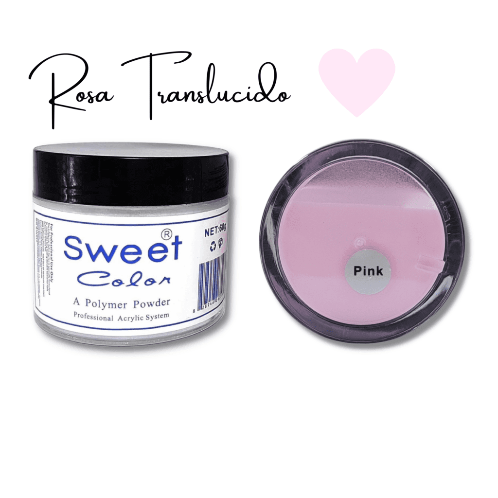 Acrilico Rosa Translucido 60gr Sweet Color - CREATIVA STORE