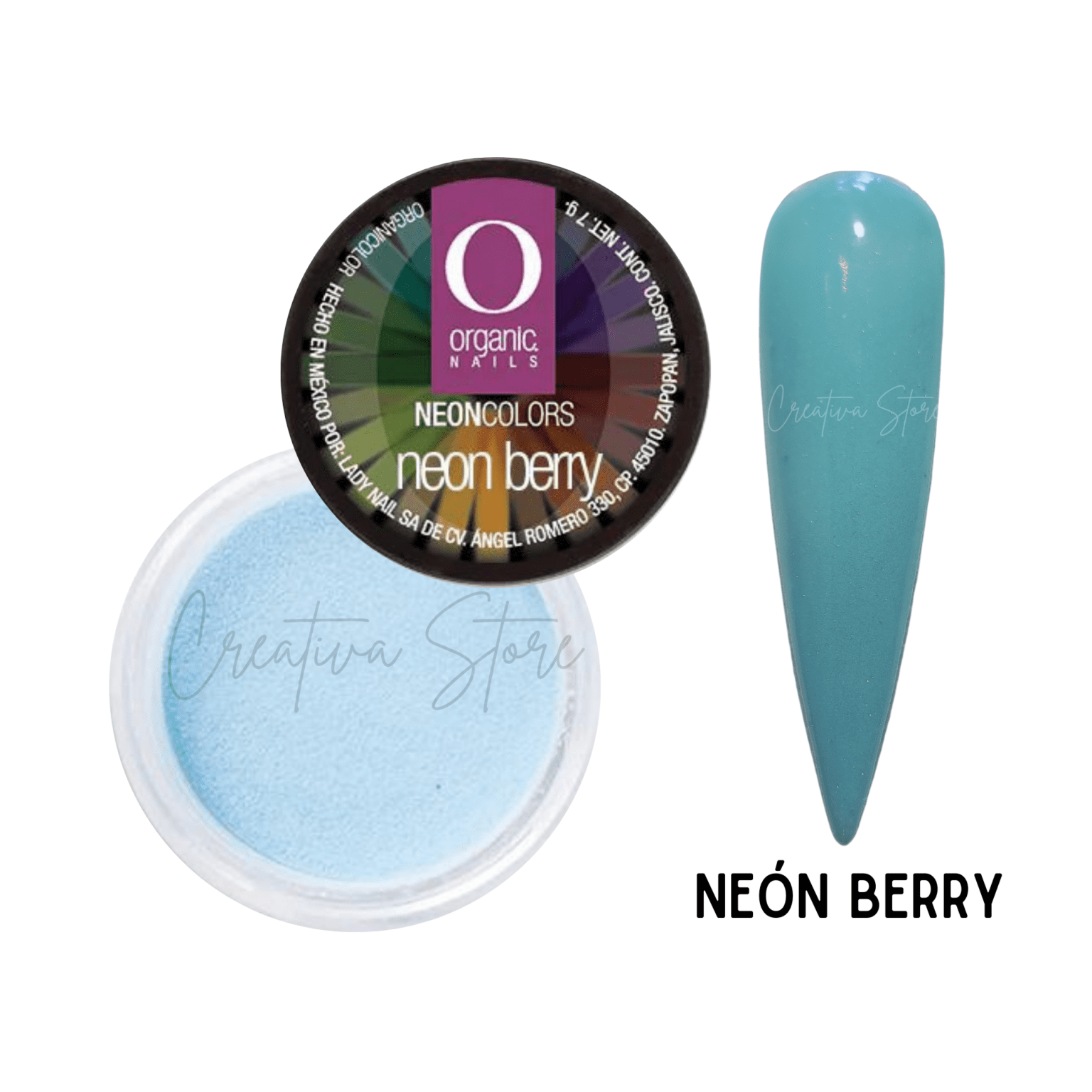 Acrilico Organic Color Neon Berry 7gr - CREATIVA STORE