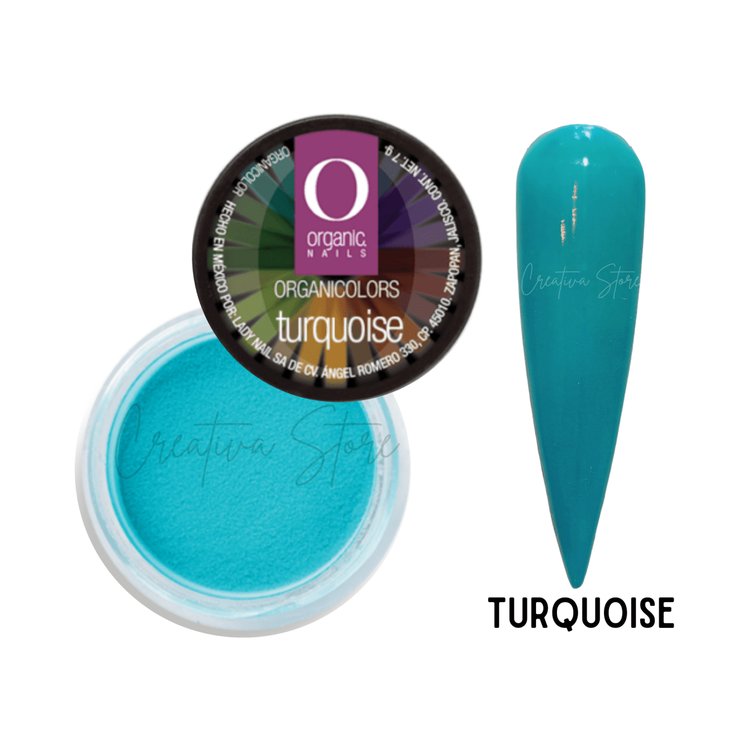 Acrilico Organic Color Turquoise 7gr – CREATIVA STORE