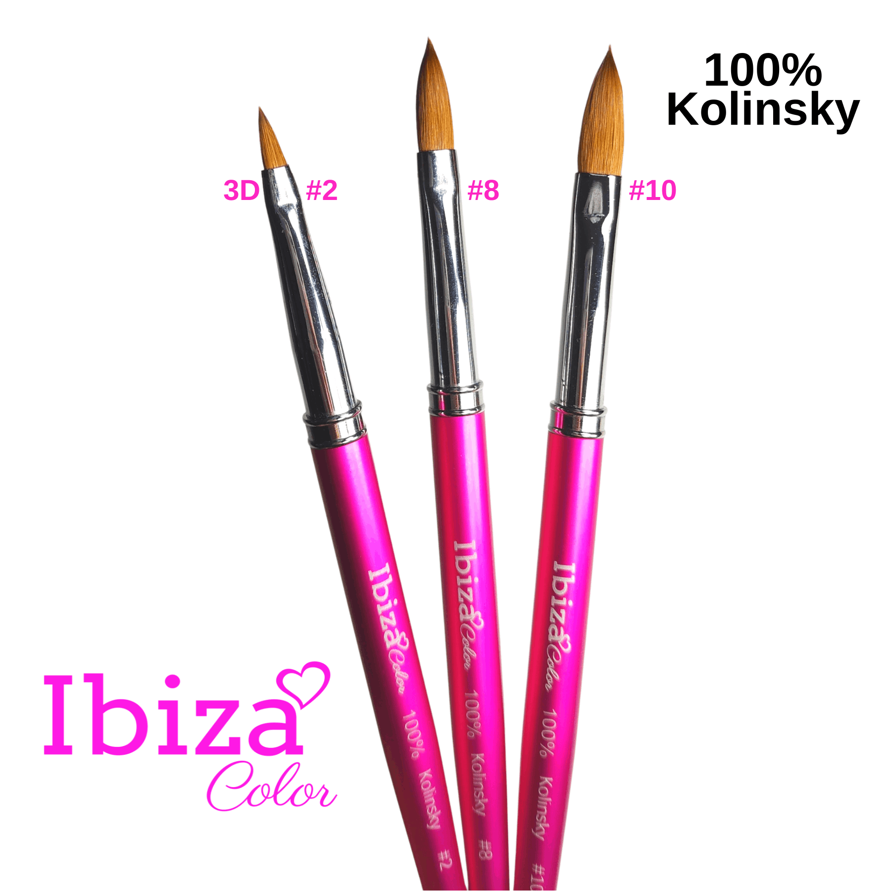 Pincel Kolinsky 10 Ibiza Color - CREATIVA STORE