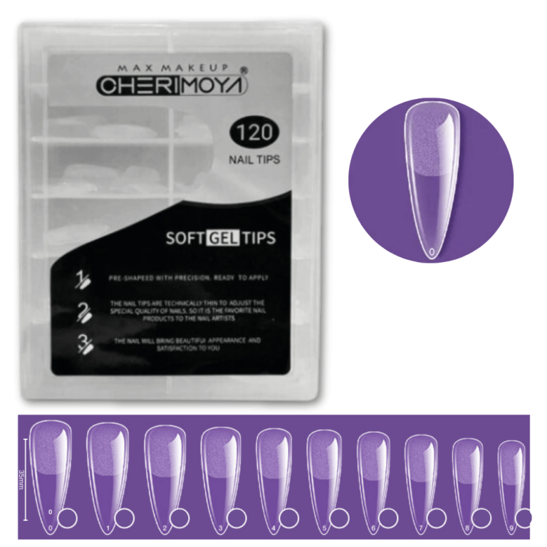 Tips Soft Gel Pre-limados Stiletto 120und Cherimoya – CREATIVA STORE